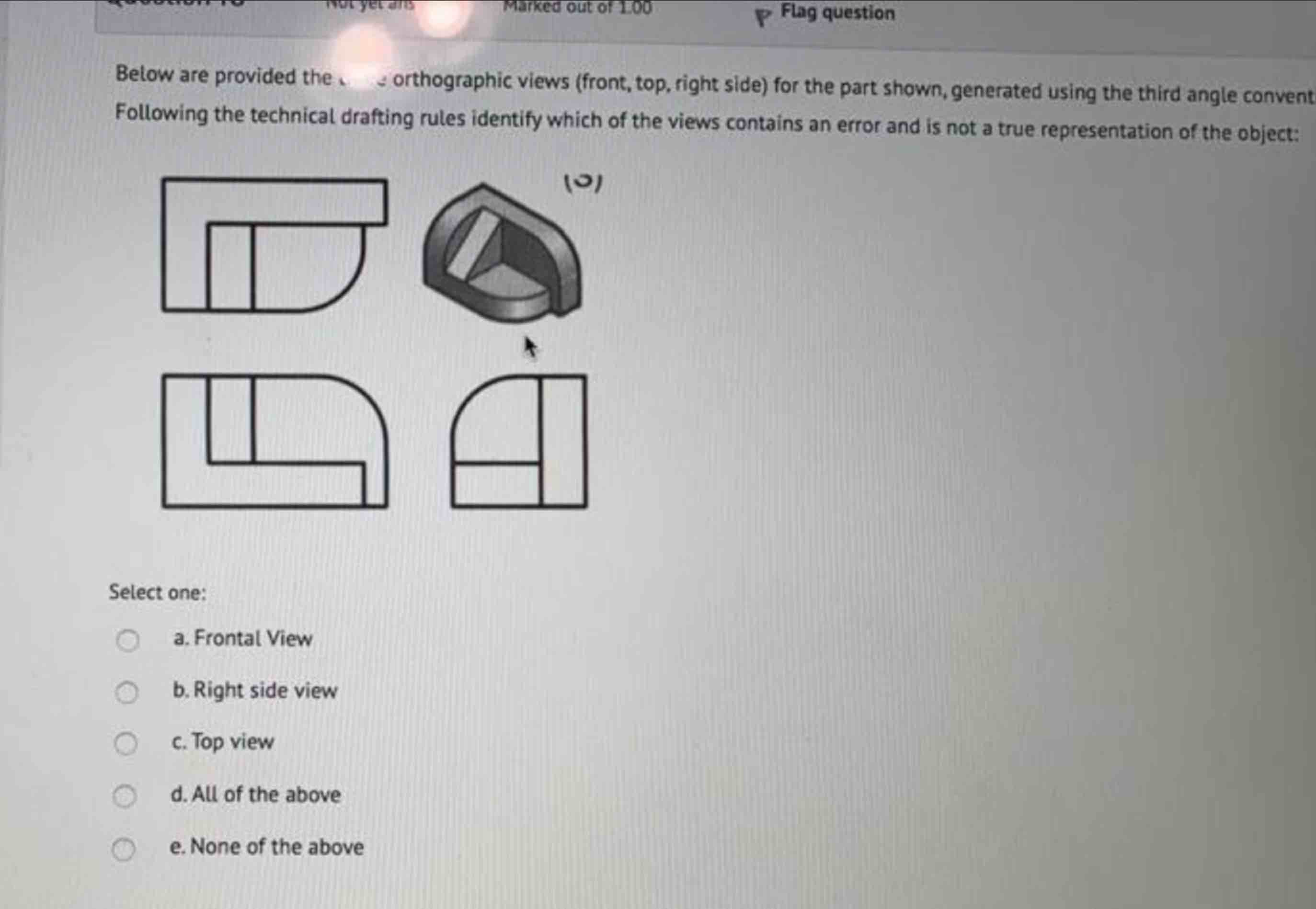Solved Below are provided the \( \quad \) ﻿orthographic | Chegg.com