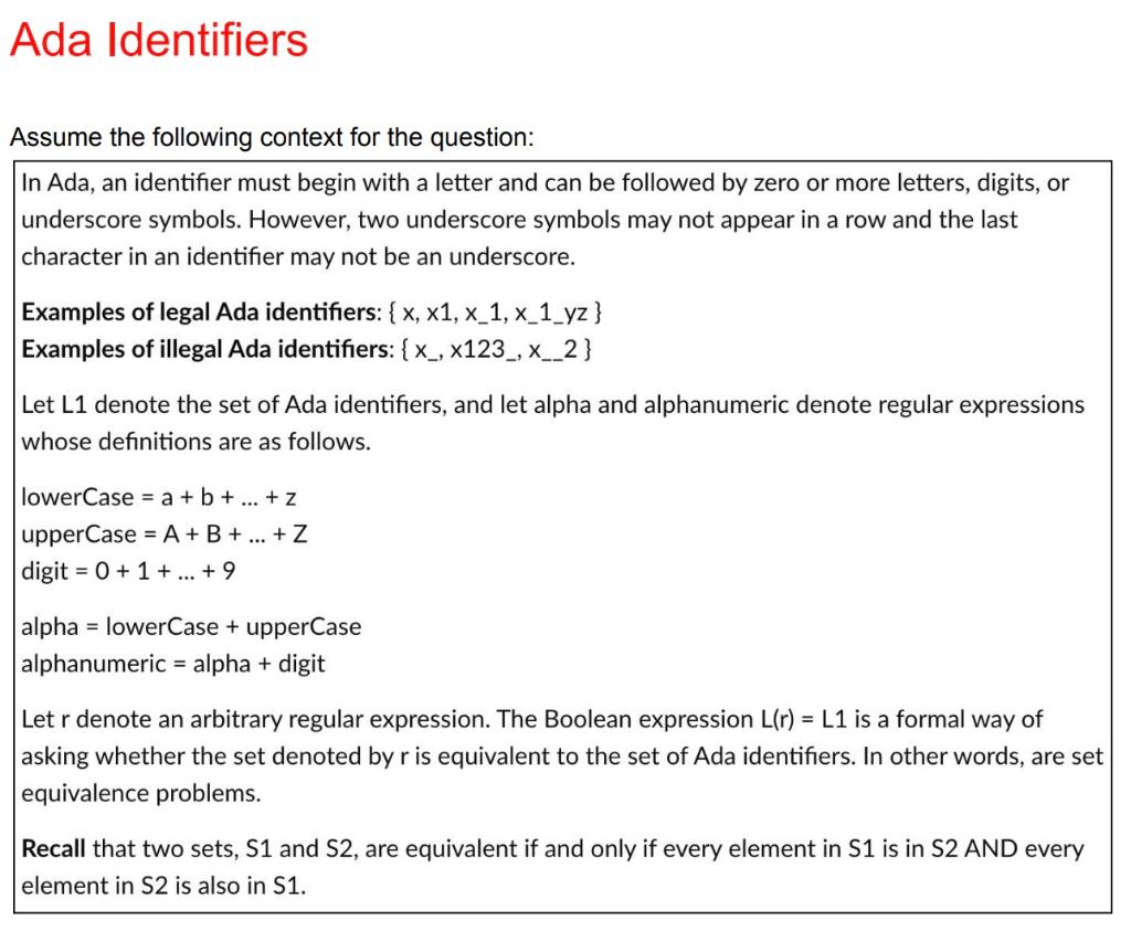 Solved Assume the following context for the question: In | Chegg.com