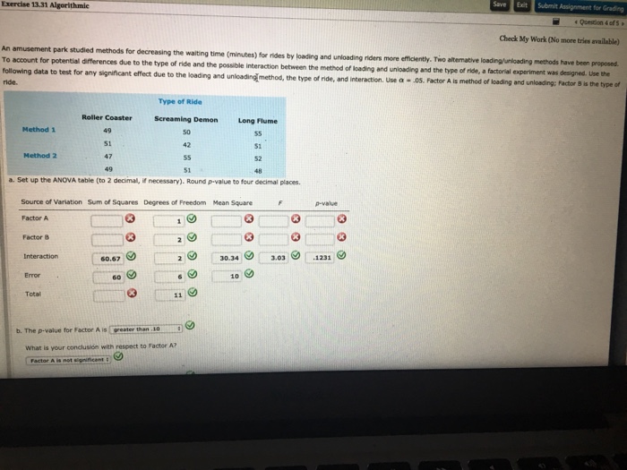 Solved Exercise 13.31 Algorithmic aveExit Submit Assignment | Chegg.com