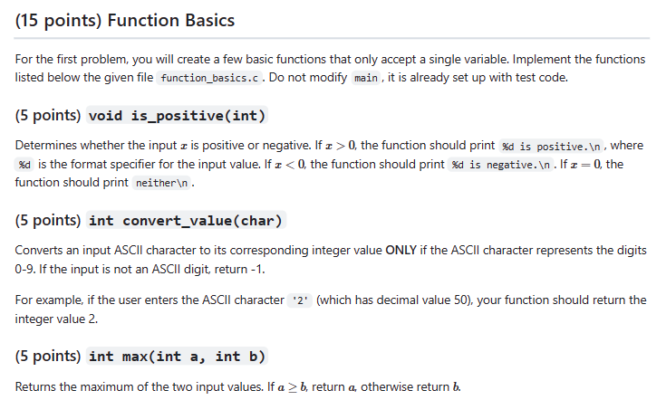 Solved For the first problem, you will create a few basic | Chegg.com