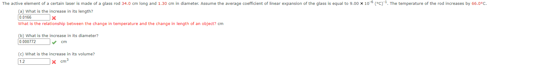 Solved (a) What ia the increase in its length? 23 What is | Chegg.com