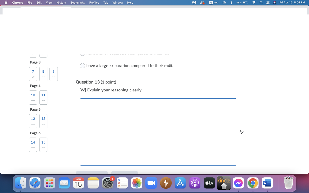 Solved Chrome File Edit View History Bookmarks Profiles Tab | Chegg.com