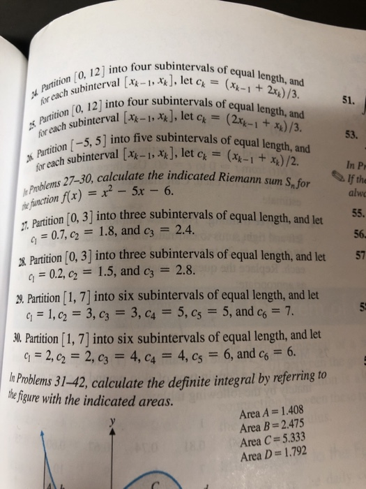 Solved into four subintervals of equal length, and ,al let c | Chegg.com