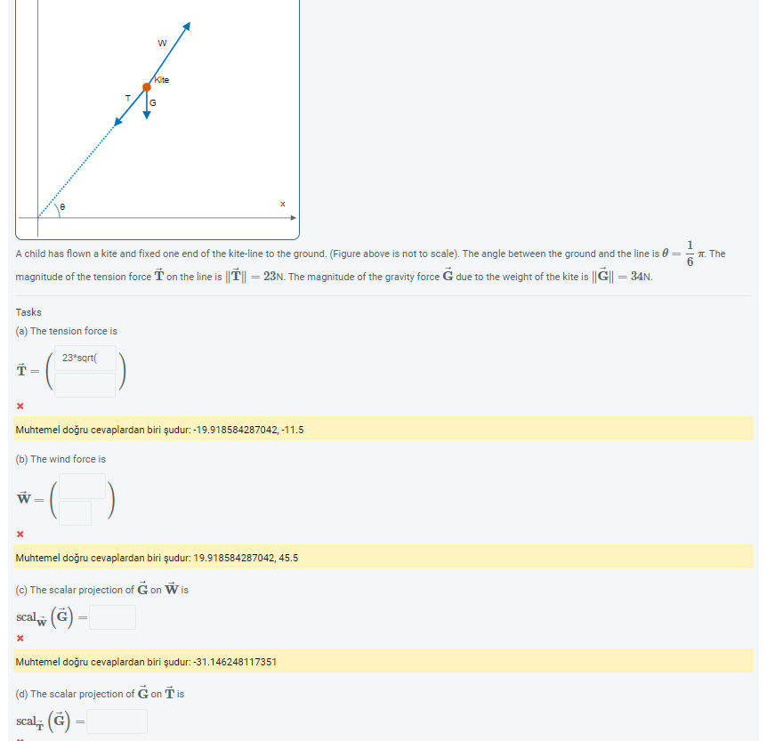 Solved A child has flown a kite and fixed one end of the | Chegg.com