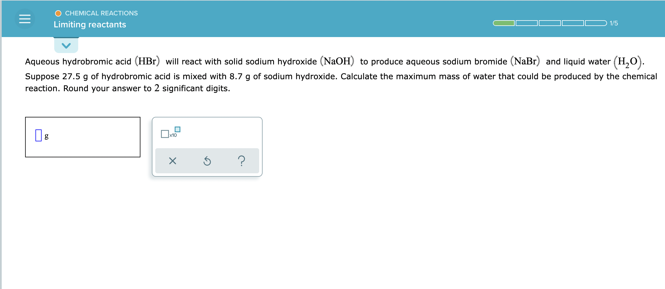 Solved Aqueous Hydrobromic Acid Will React With Solid Sodium