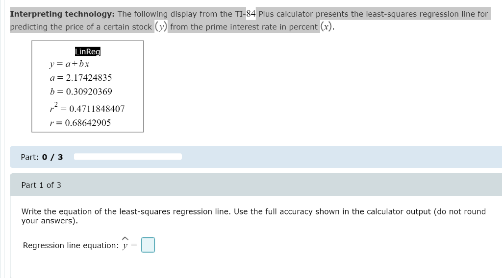 Solved Interpreting technology: The following display from | Chegg.com