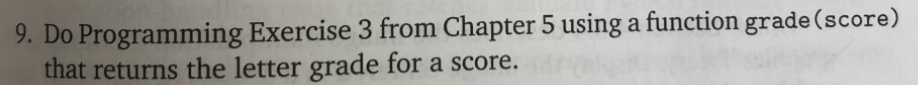 Solved 9. Do Programming Exercise 3 from Chapter 5 using a | Chegg.com