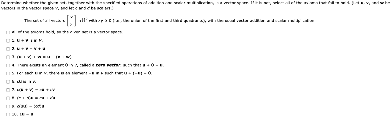 Solved Determine whether the given set, together with the | Chegg.com