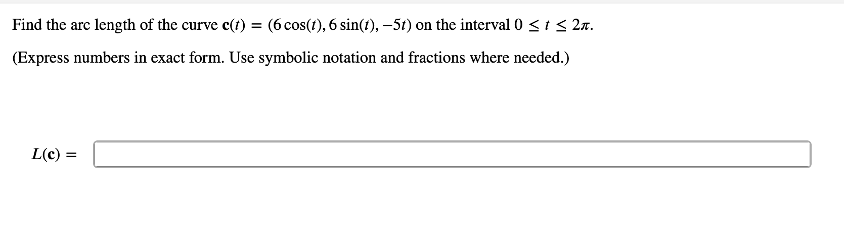 Solved Find the arc length of the curve | Chegg.com