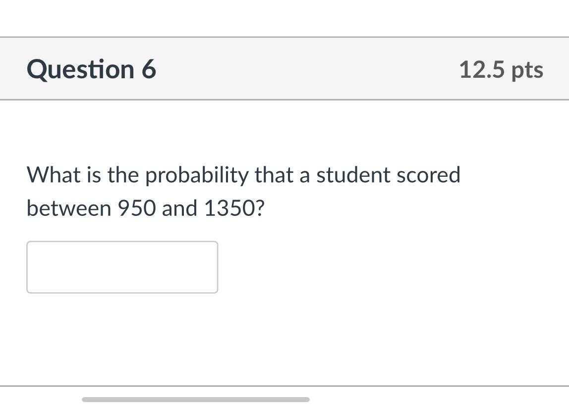 Solved What is the probability that a student scored between | Chegg.com