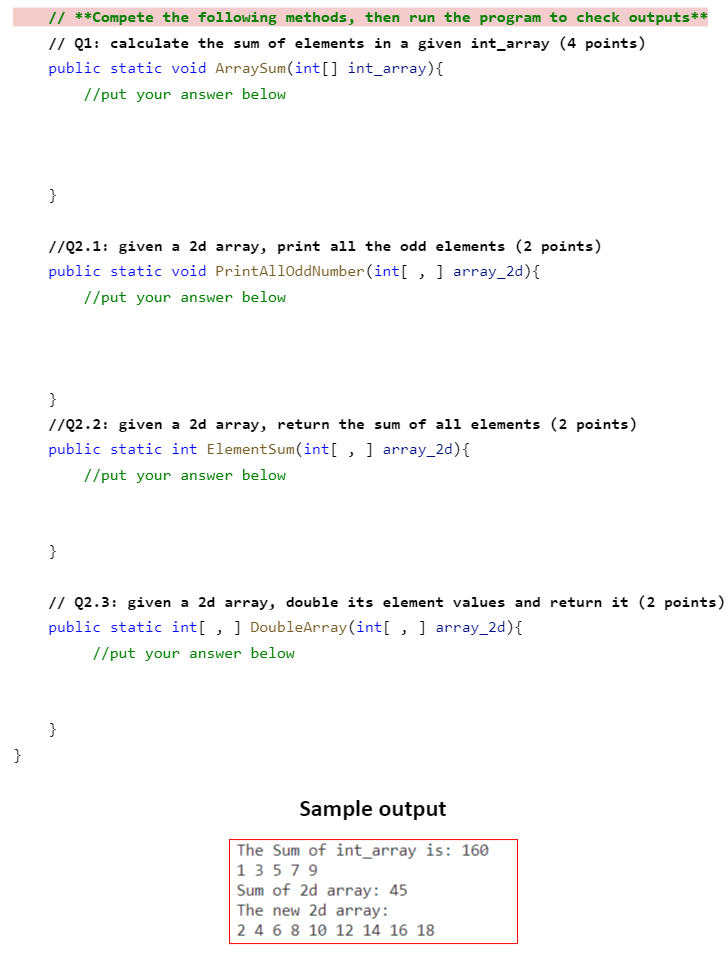 Solved ise follow the requirements in the comments to | Chegg.com
