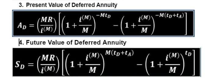 Solved 3. Present Value of Deferred Annuity -Mtp -Mtp+ta MR | Chegg.com