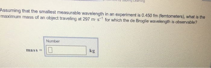 Solved Assuming that the smallest measurable wavelength in | Chegg.com