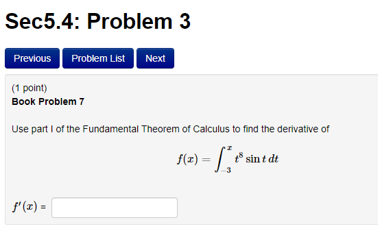 Solved Sec5.4: Problem 3 Previous Problem List Next (1 | Chegg.com