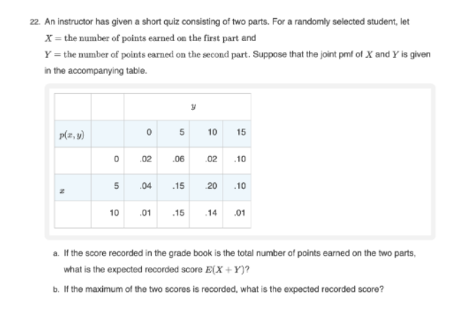 Solved An instructor has given a short quiz consisting of | Chegg.com