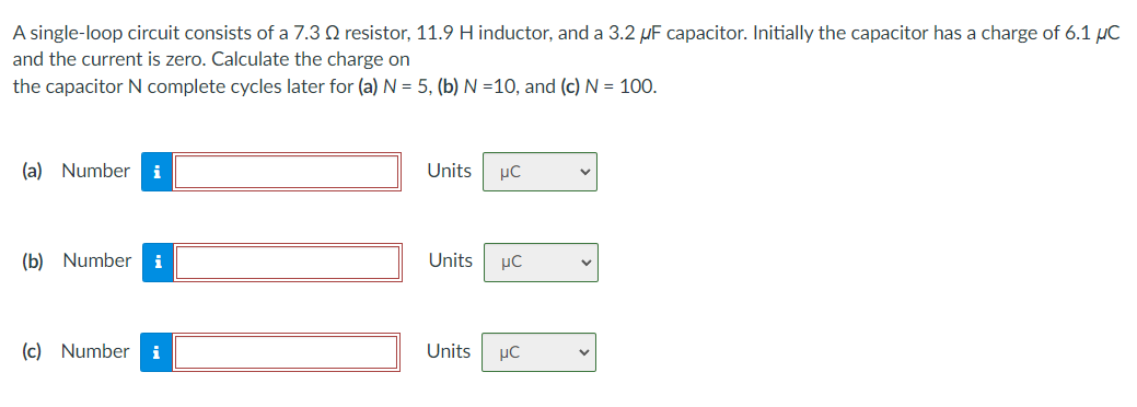 Solved A single-loop circuit consists of a 7.3 resistor, | Chegg.com