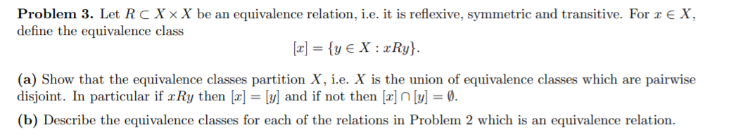 Solved Problem 2. Consider the following relations R, i.e. | Chegg.com