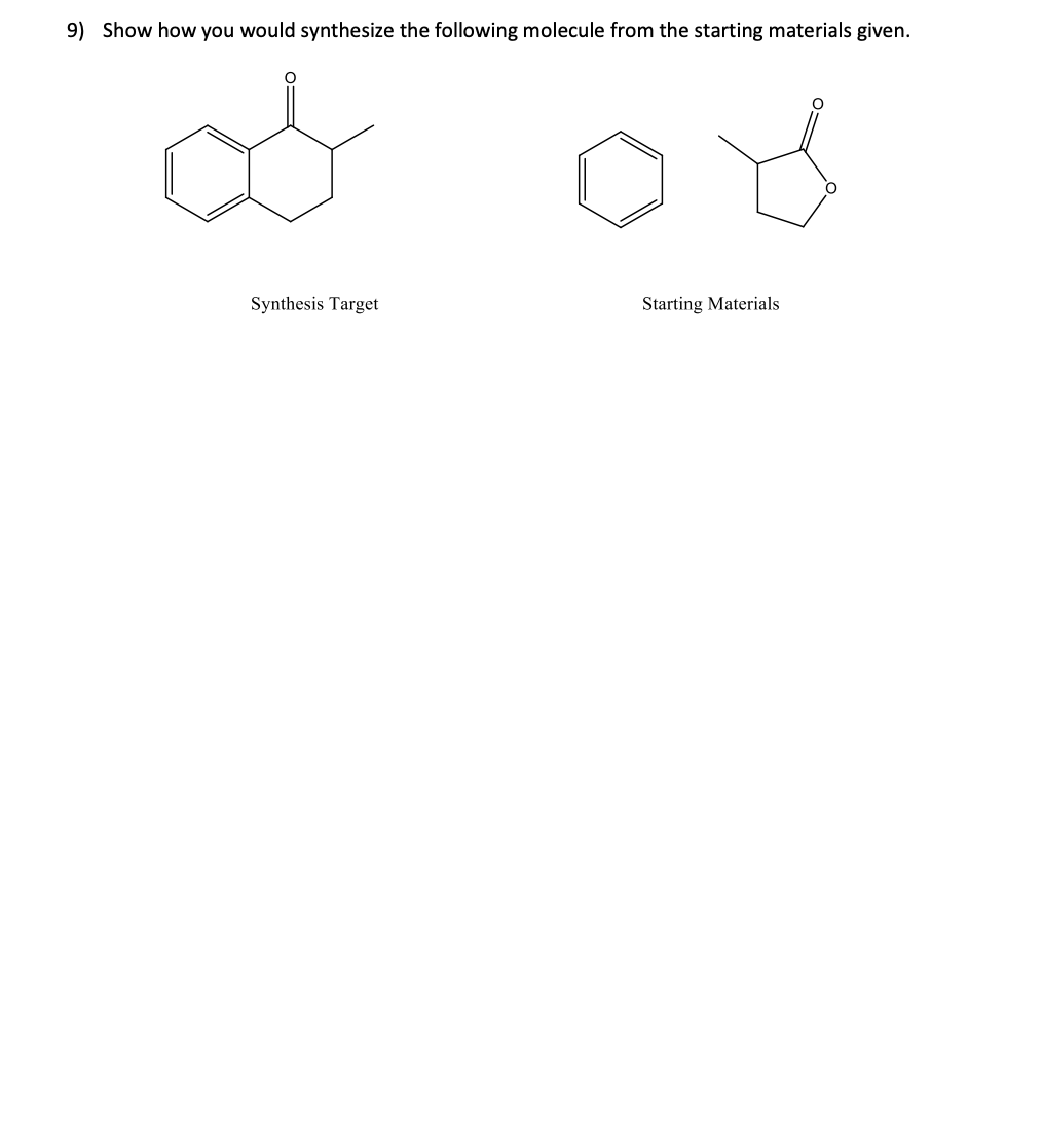 Solved For the synthesis question, please show step by step, | Chegg.com