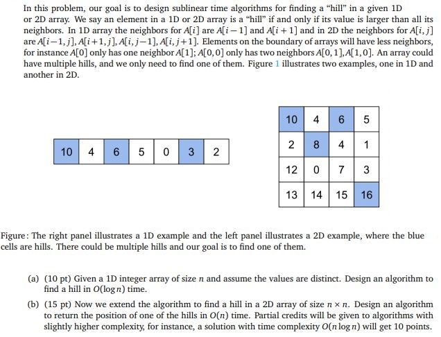 Solved In this problem, our goal is to design sublinear time | Chegg.com