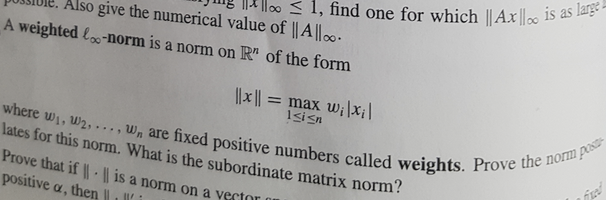 Solved I know how to prove the norm postulates for this | Chegg.com