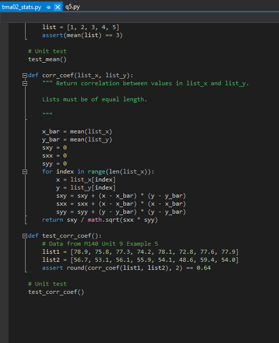Solved a. 95.py imports the Python function median) you used | Chegg.com