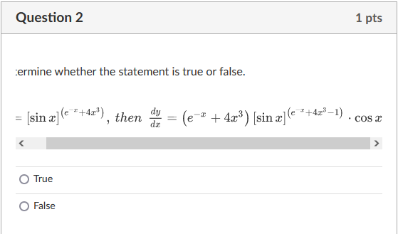 Solved Question 2 cermine whether the statement is true or | Chegg.com