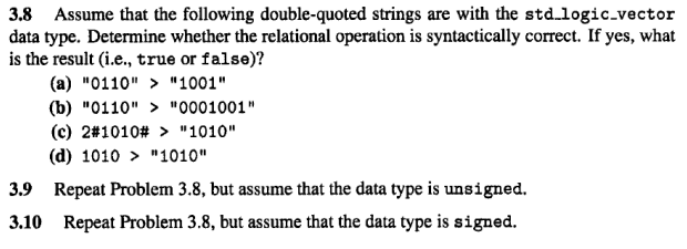 Solved 3.8 Assume that the following double-quoted strings | Chegg.com