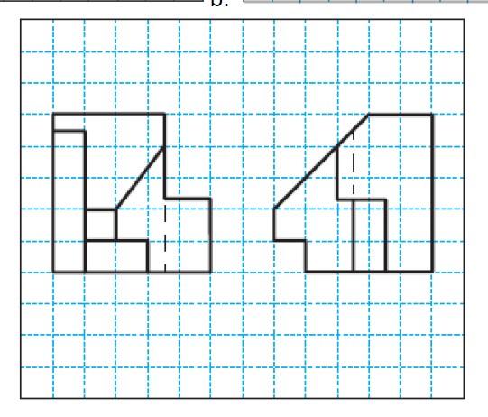 Solved Fill in the missing VIew to complete the Multiview | Chegg.com