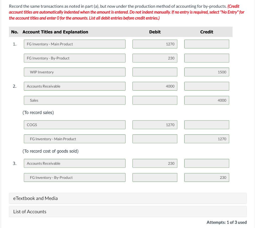Solved Record the same transactions as noted in part (a), | Chegg.com