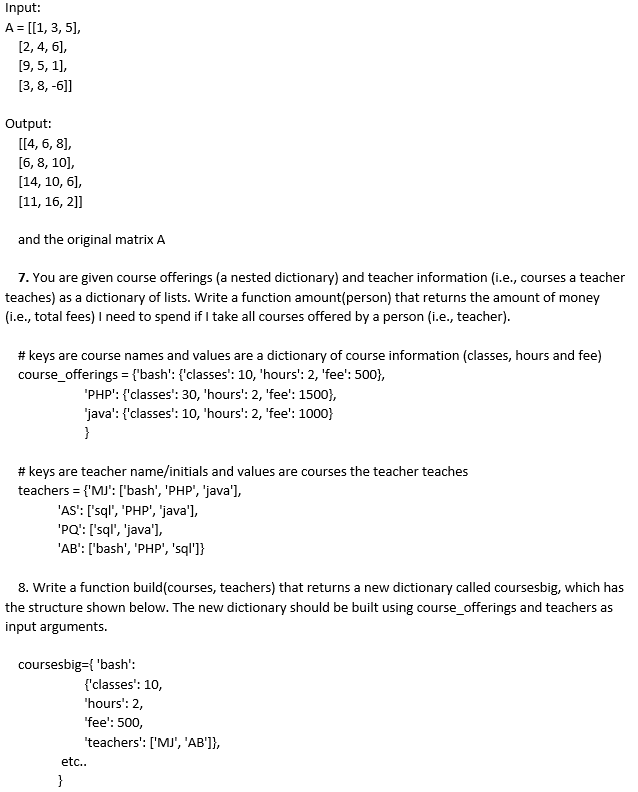 Solved #import libraries here if required 1. Write a single | Chegg.com