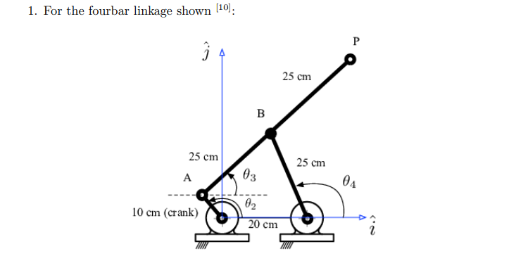 Without using any CAD software, update the linkage | Chegg.com