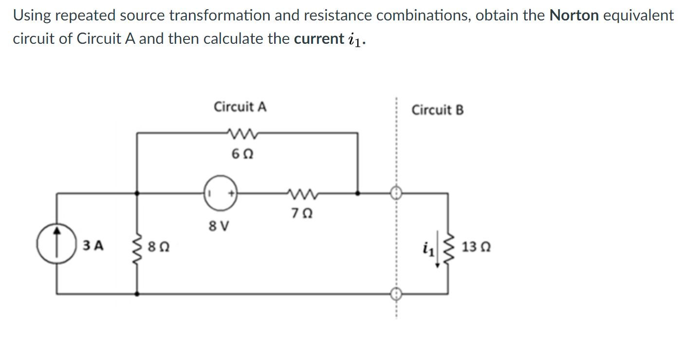 Solved Using repeated source transformation and resistance | Chegg.com