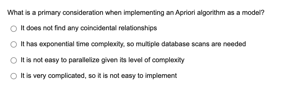Solved What is a primary consideration when implementing an | Chegg.com