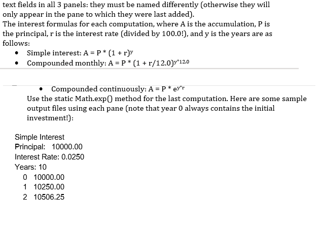 Solved 1. Write a Java program that computes interest | Chegg.com
