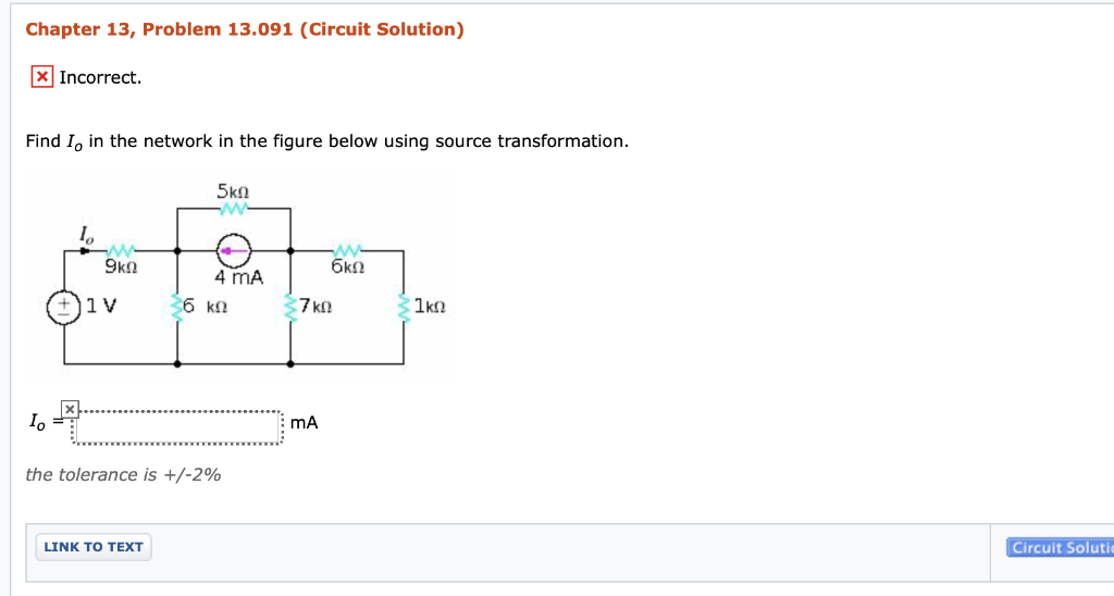 Solved Find Io in the network in the figure below using | Chegg.com