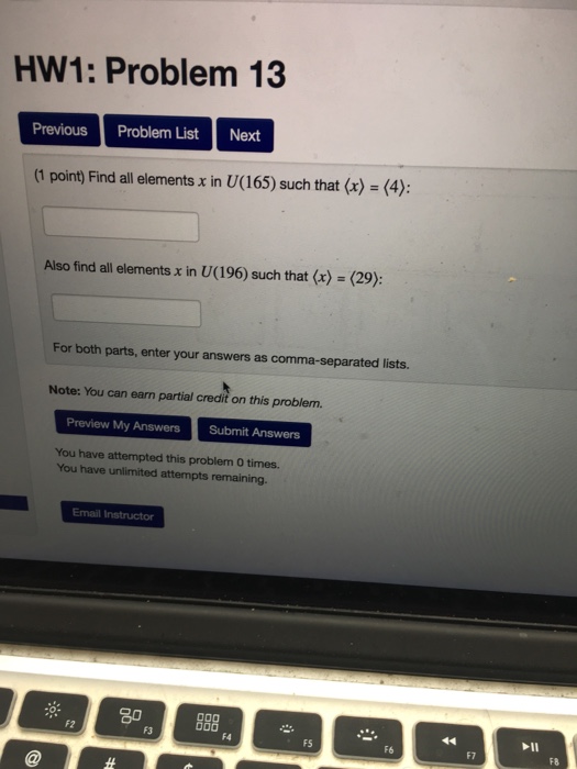 Solved HW1: Problem 13 Previous Problem ListNext (1 point) | Chegg.com
