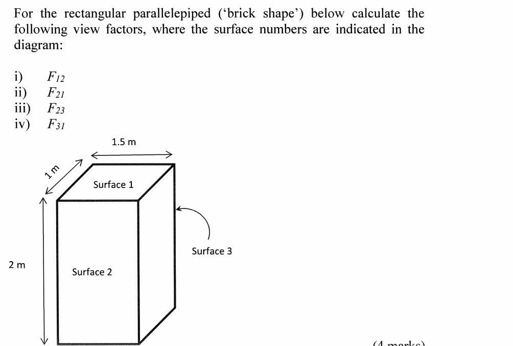 Solved For the rectangular parallelepiped ('brick shape') | Chegg.com