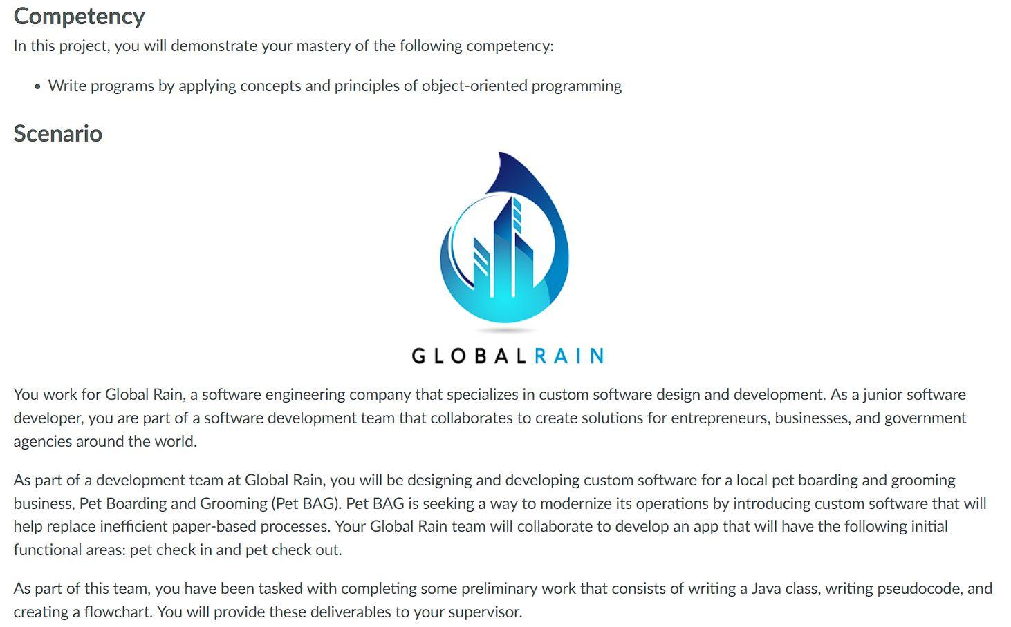 Solved Competency In this project, you will demonstrate your | Chegg.com