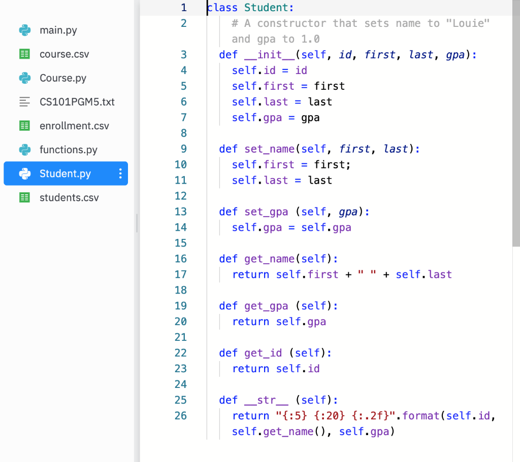 Student & Class Roster NOTE: This is an adaptation of | Chegg.com