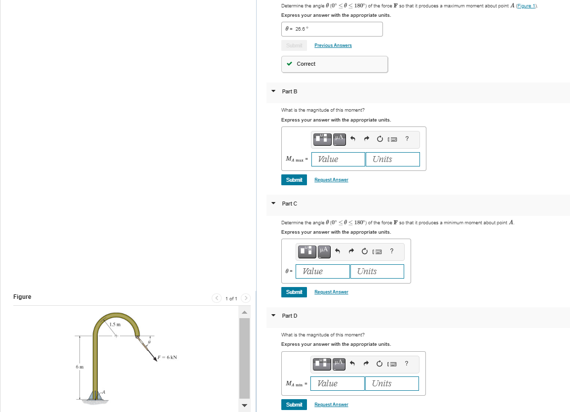 Solved Replace the distributed loading by an equivalent | Chegg.com