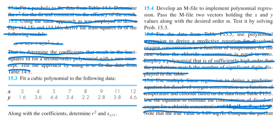 Solved Use matlab: Based on the data of 15.3 do problem | Chegg.com