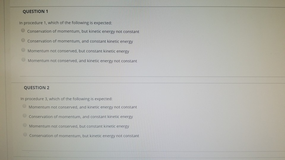 Solved PROCEDURE INITIAL SETUP LEVEL THE TRACK As in | Chegg.com