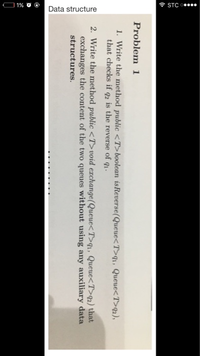 Solved Write the method public boolean is Reverse | Chegg.com