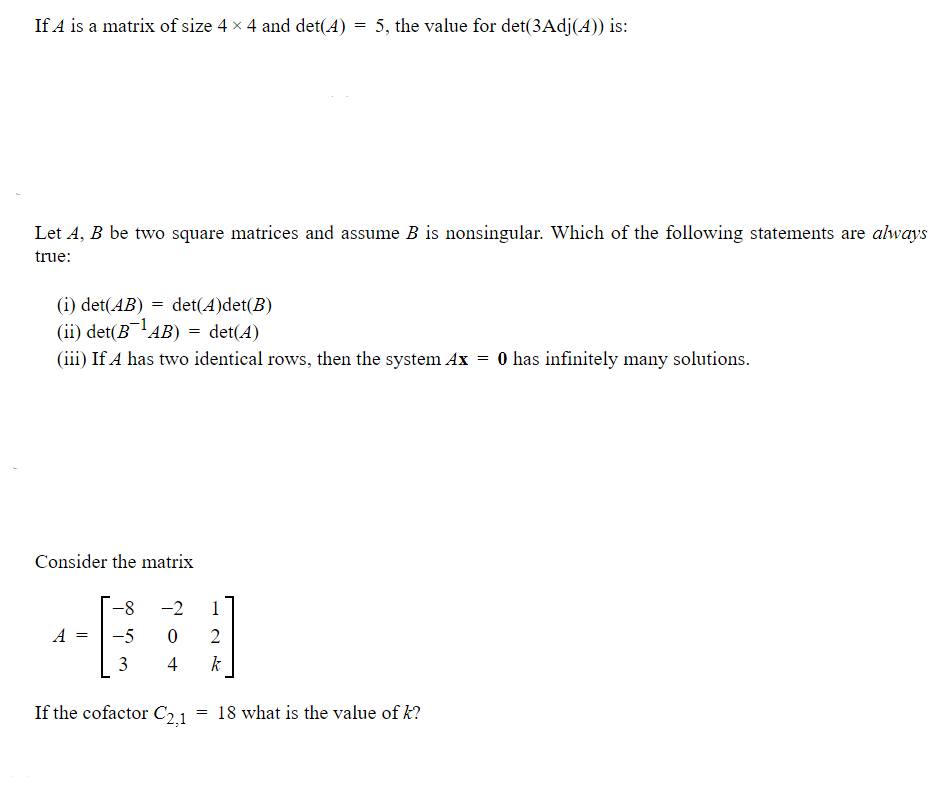 Solved An nxn matrix is called skew-symmetric if AT | Chegg.com
