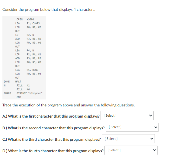 Solved Consider the program below that displays 4 | Chegg.com
