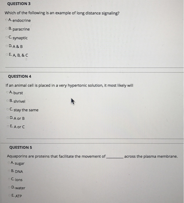 Solved 3)which of the following is an example of long | Chegg.com