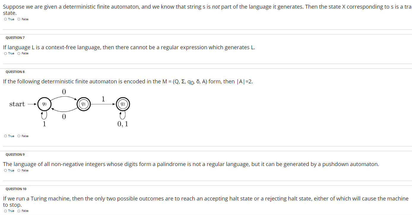 Solved Suppose we are given a deterministic finite | Chegg.com