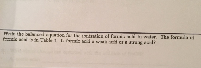 Solved Write the balanced equation for the ionization of | Chegg.com