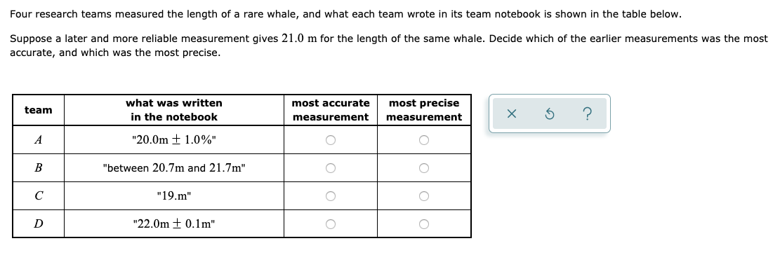 Four research teams measured the length of a rare | Chegg.com