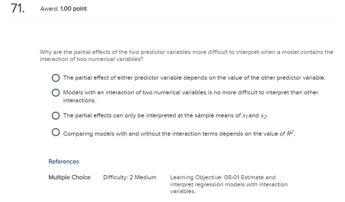 Solved Why are the partial effects of the two predictor | Chegg.com Solved Why are the partial effects of the two predictor | Chegg.com